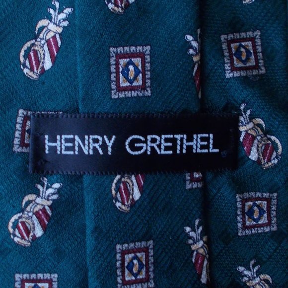 Henry Grethel | Accessories | Vtg Henry Grethel Silk Mens Necktie L 57 ...